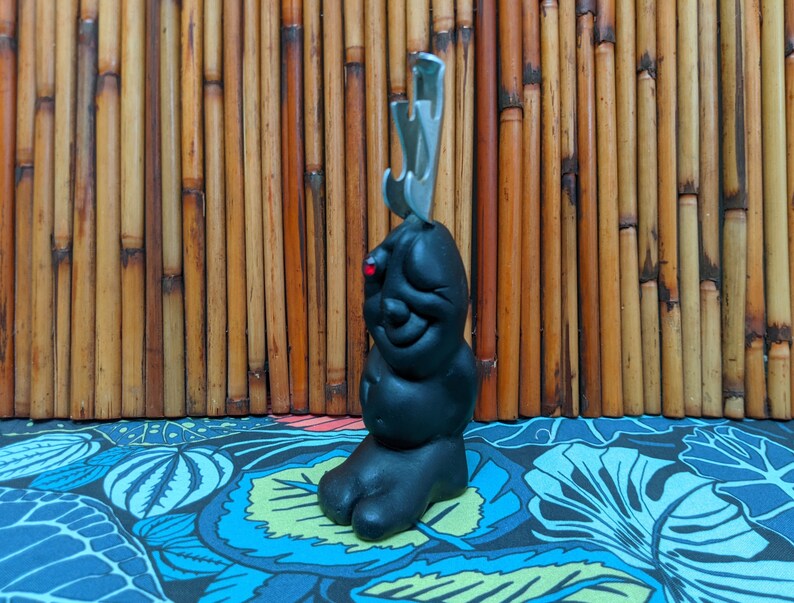 Vintage Coco Joe Black Tiki Bottle Opener 288 Red Jewel Eye - Etsy