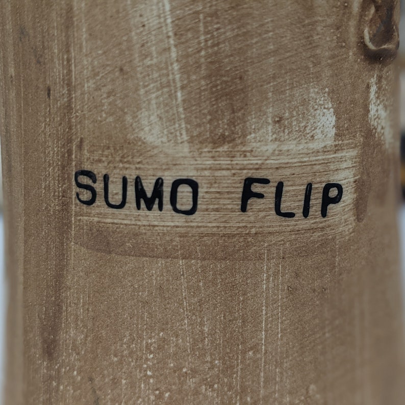 Vintage Sumo Flip Kyoto Tiki Mug With Sumo Wrestlers | Brown Ceramic ...