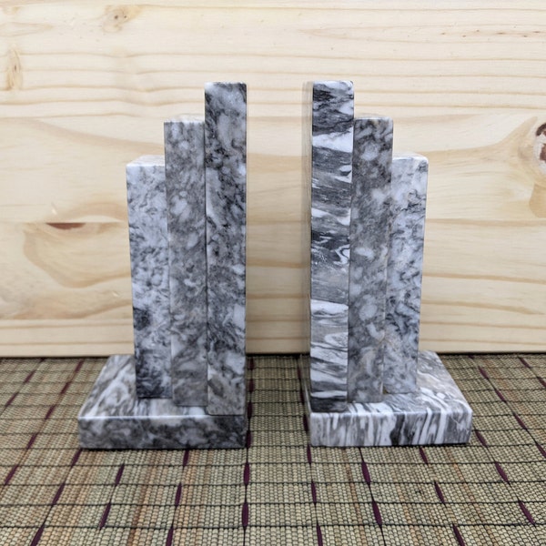 Marble Bookends - Etsy