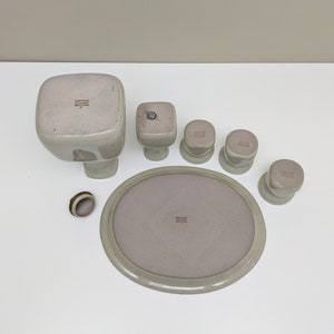 Vintage off White Ceramic Stoneware Condiment Tray by Sial Pottery ...