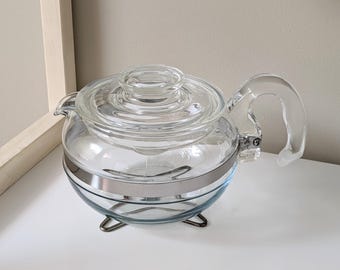 Vintage Pyrex Flameware Teapot Pyrex 6 Cup - Etsy