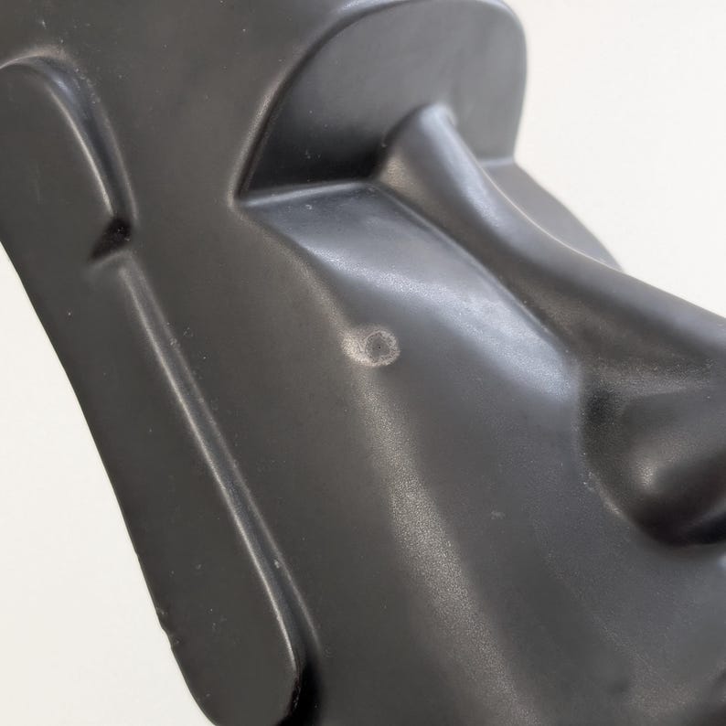 Vintage Long Face Moai Easter Island Black Ceramic Tiki Mug - Etsy