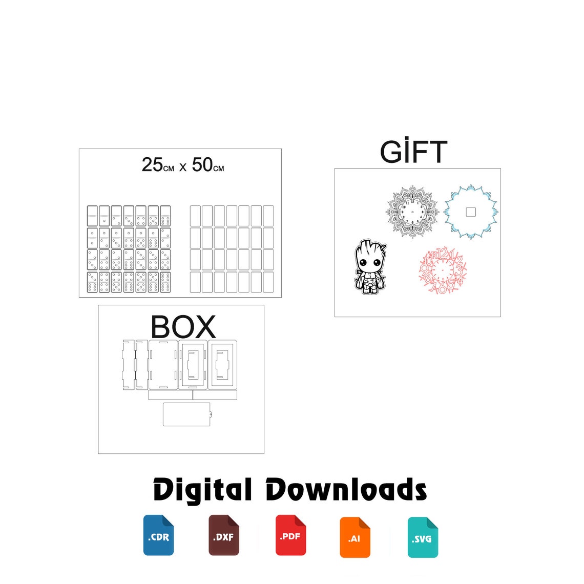 Dominos Toys Svg, Domino Set Laser, Laser Cut Dominos, Dominos Box ...