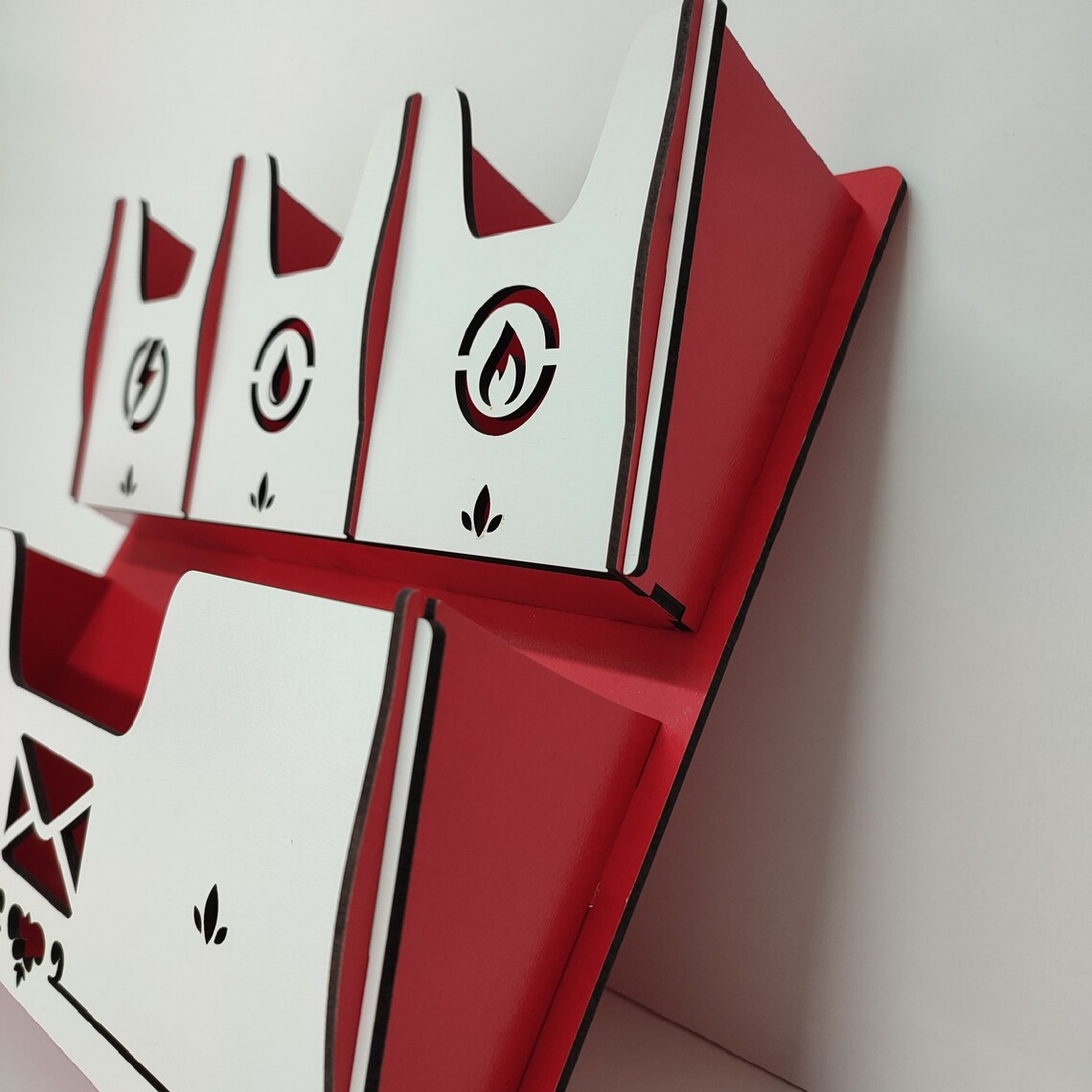 Mailbox Dxf Files, Wedding Post Box Laser Cut File, Mail Organizer Dxf ...