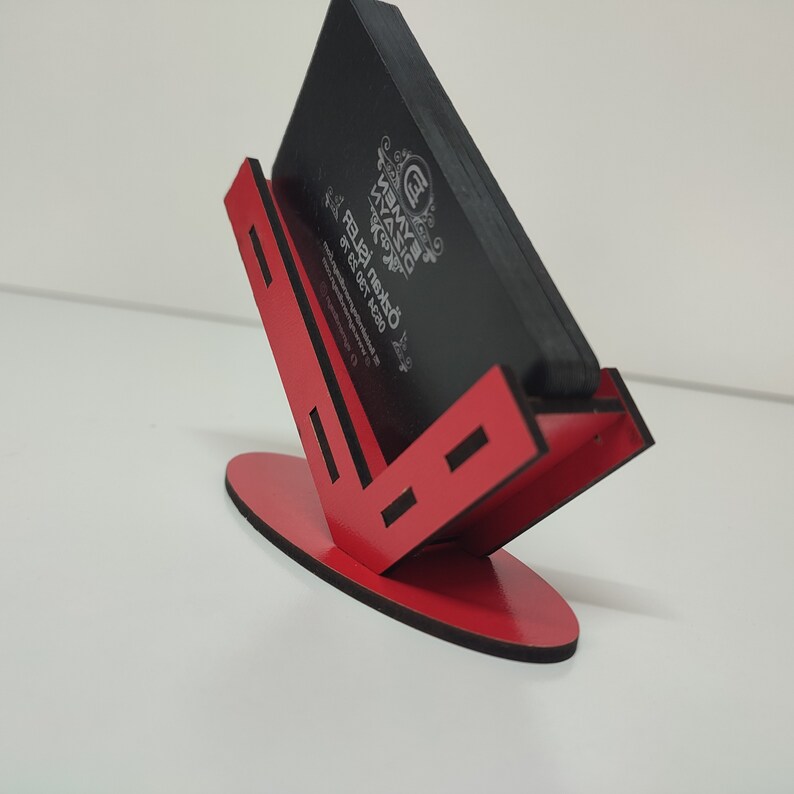 CNC Laser Cut Business Card Holder Plans: 3mm Plywood (digital Files ...