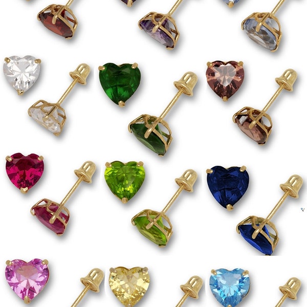 Heart Birthstone - Etsy