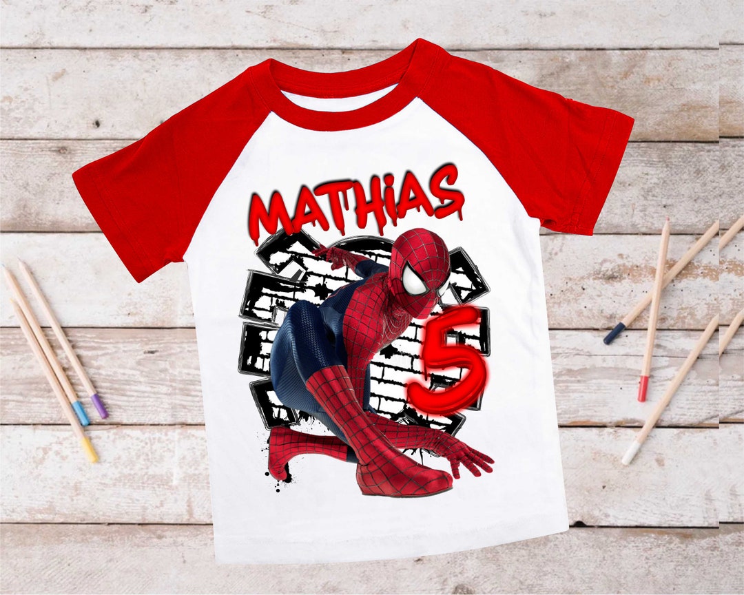 Miles Birthday T Shirt Miles Morales Theme Party Spiderman - Etsy