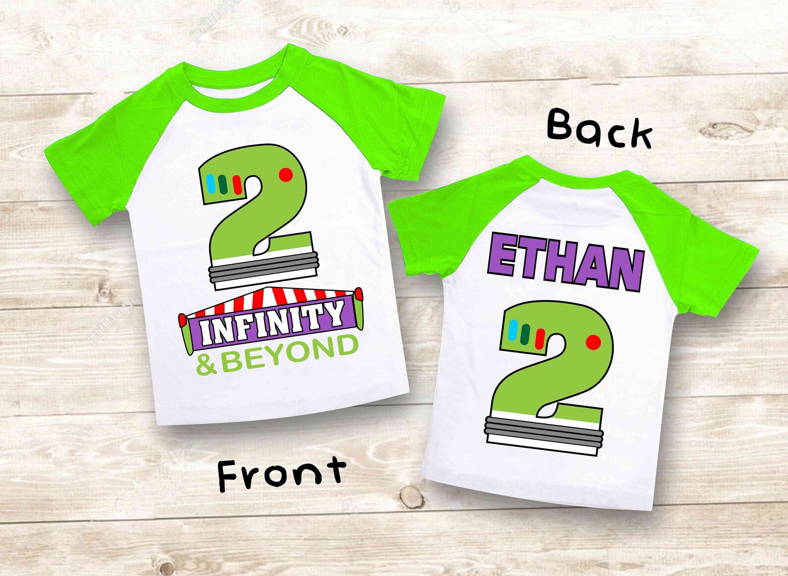 Two Infinity Birthday T Shirt Theme Party Buzz Lightyear - Etsy