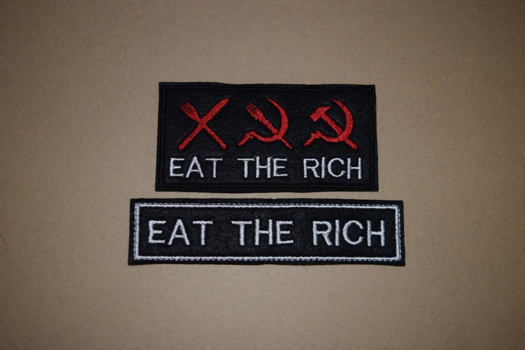 Eat the Rich Patch Embroidered Leftist Logo Leftism Symbol - Etsy