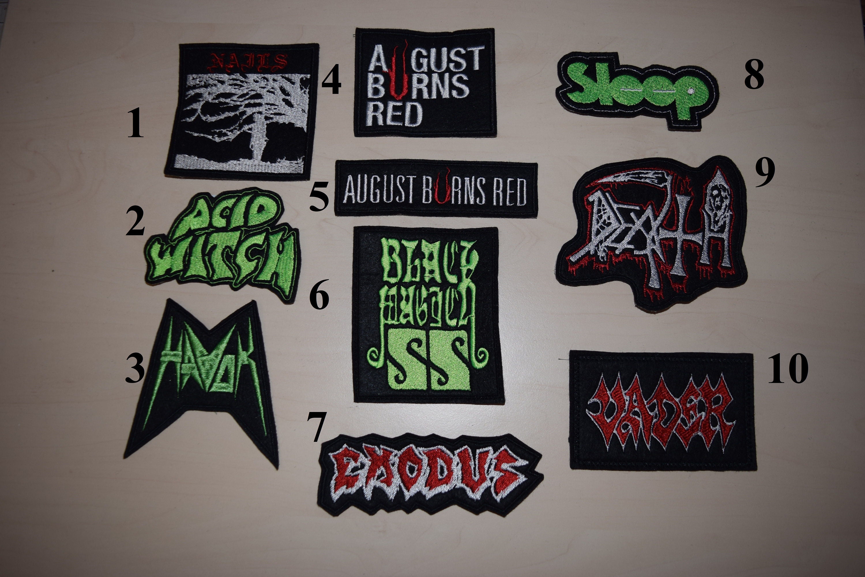 Embroidered Patch Black Metal Death Metal Heavy Metal Doom - Etsy