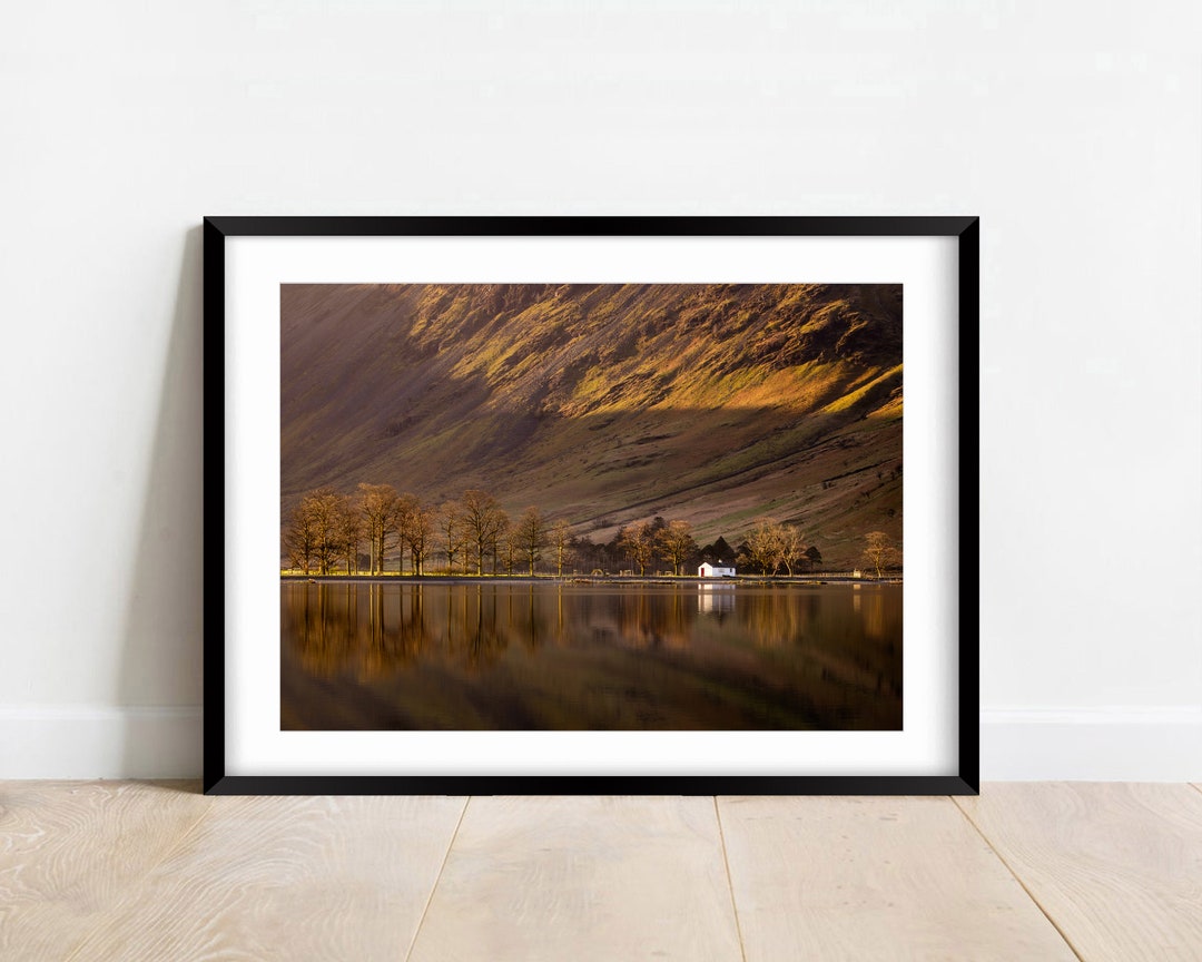 Buttermere Photo Print Buttermere Pine Trees and Hut Lake District ...