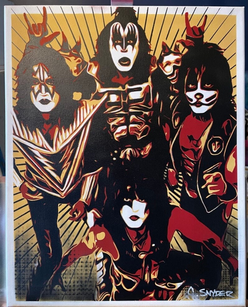 Kiss Band Painting
