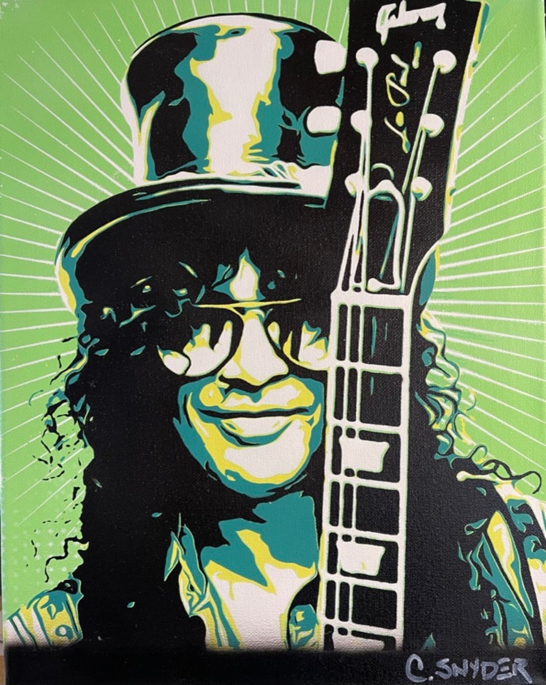Slash - Pop Art Painting (original) - Etsy