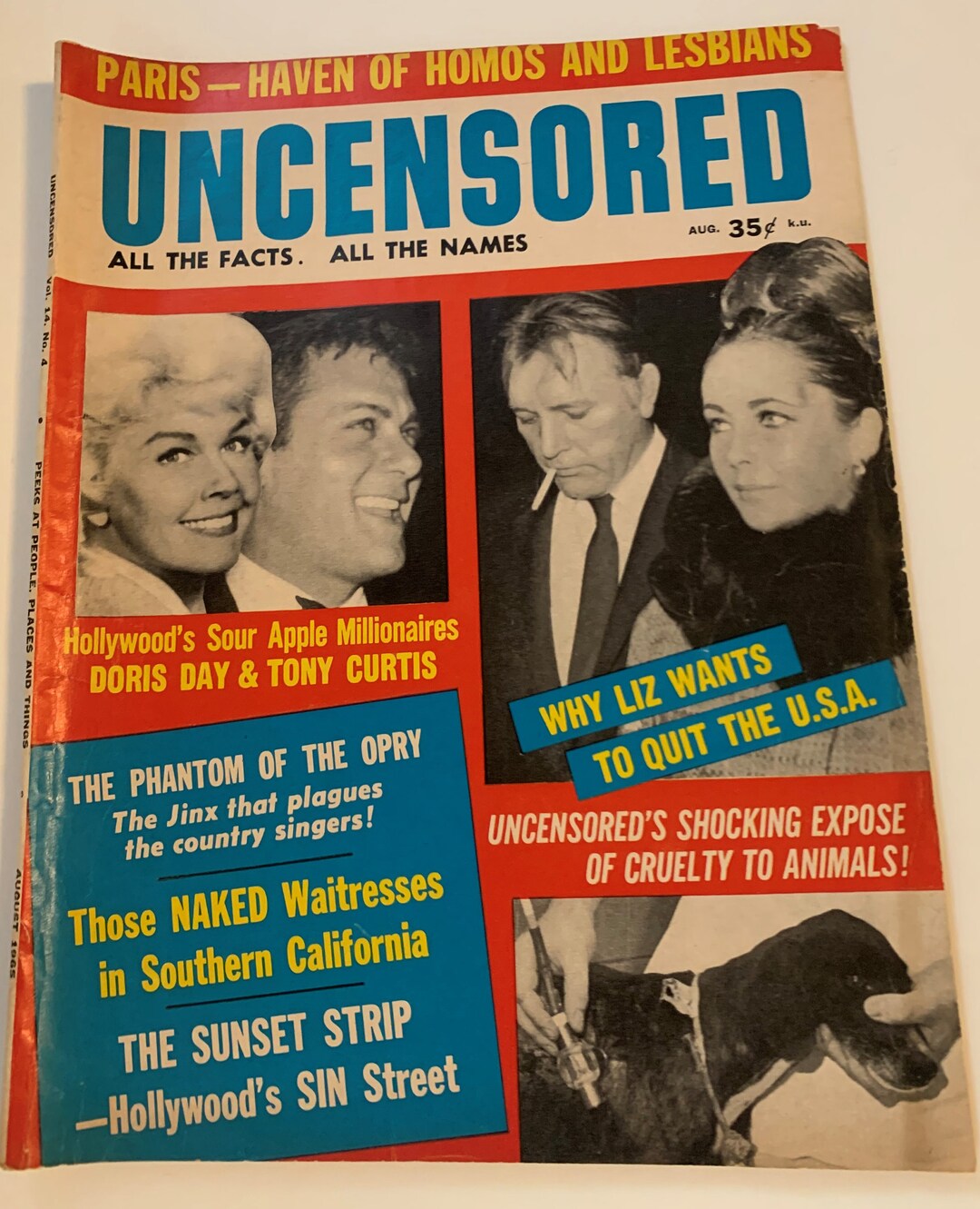 Uncensored Magazine August 1965 Volume 14 No 4 - Etsy