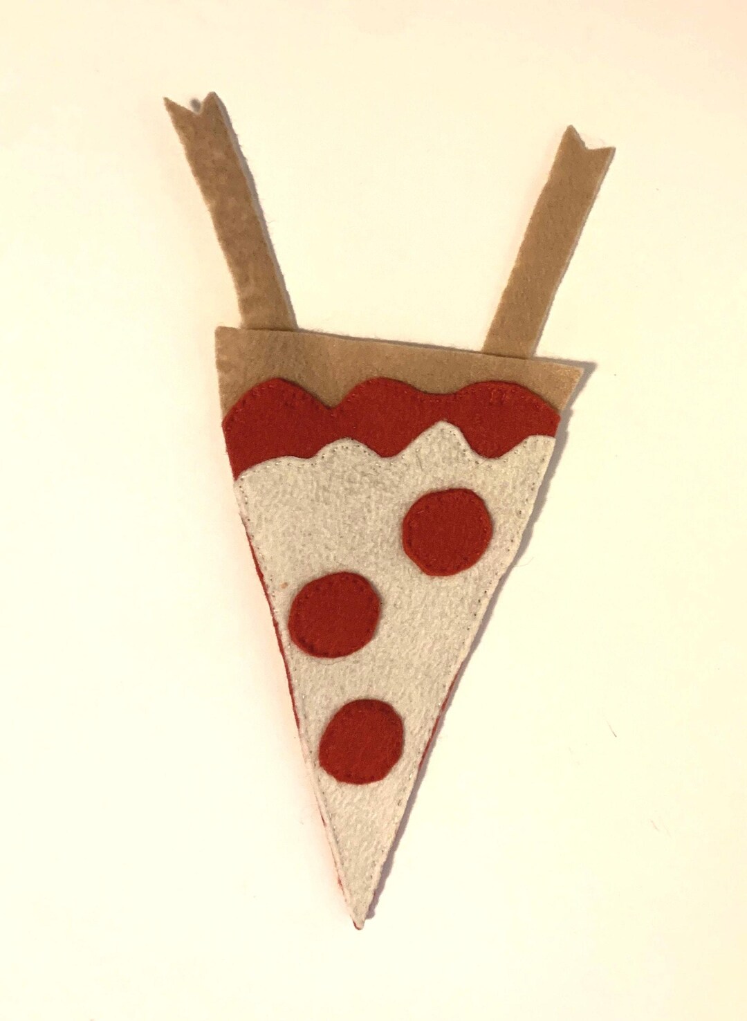 Felt Pepperoni Pizza Pennant - Etsy