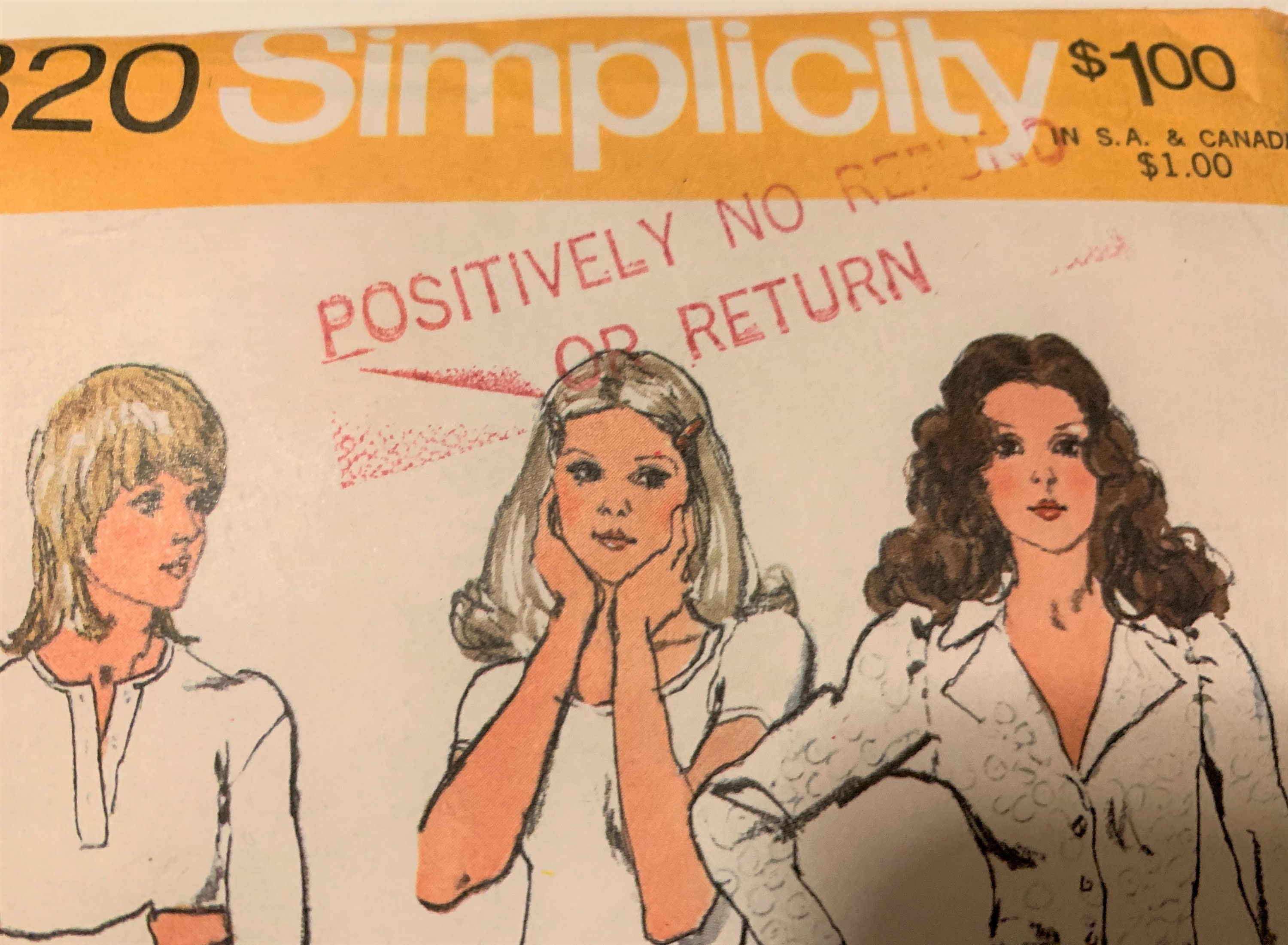 Simplicity Pattern # 9820 Misses Pants and Hip Hugger Bell Bottoms - Etsy