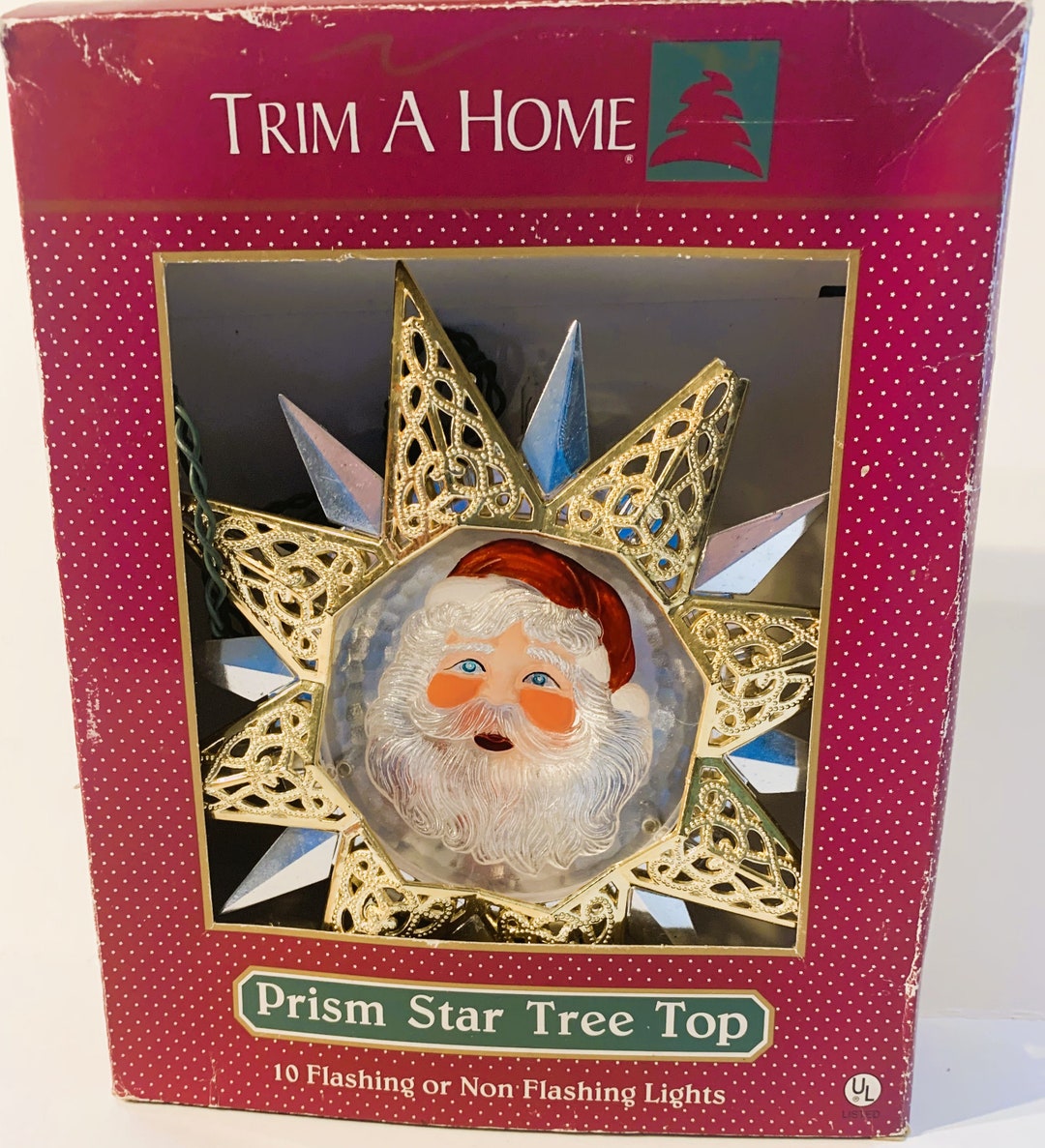 Trim a Home Santa Prism Star Tree Topper - Etsy