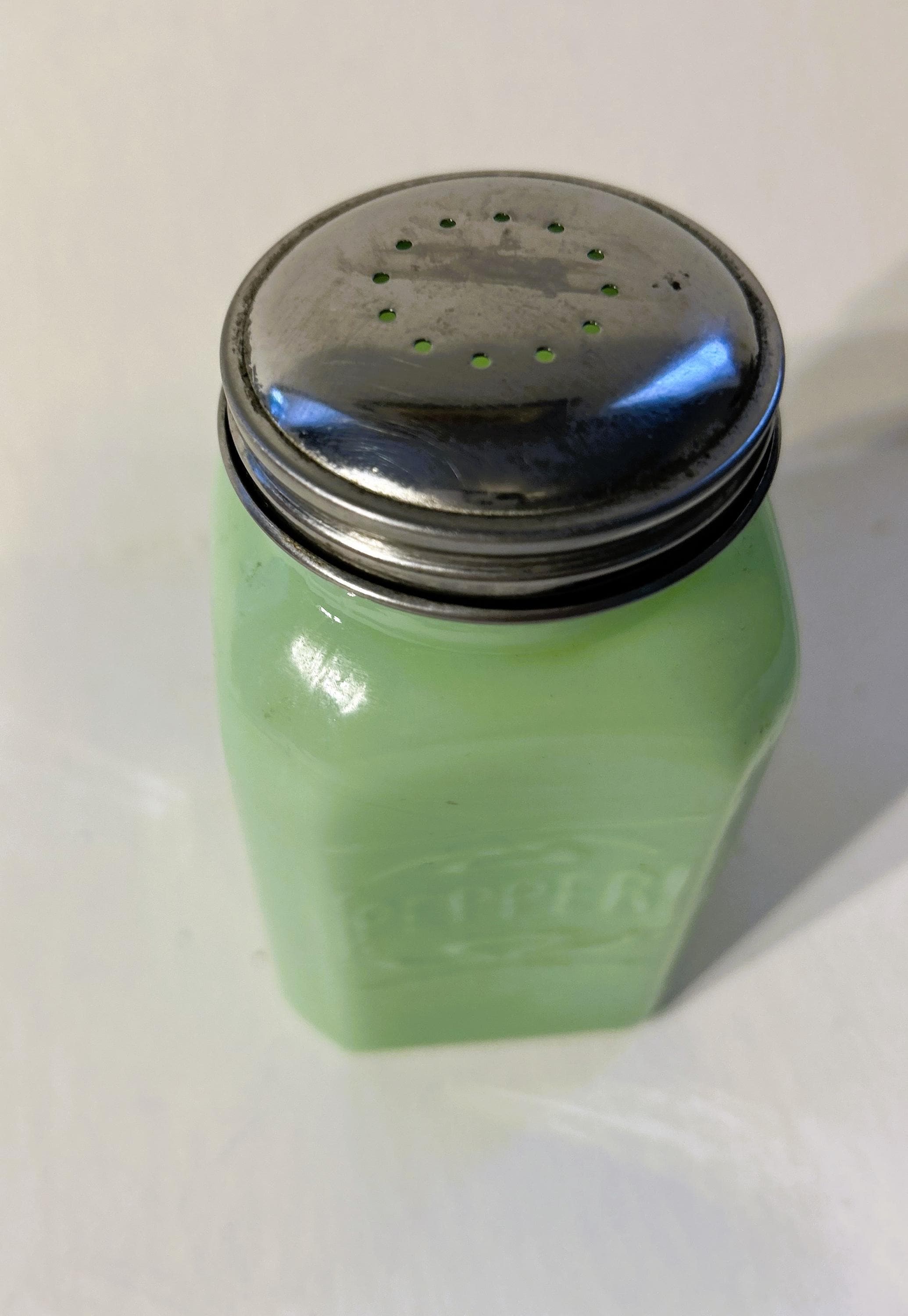 Jadeite Reproduction Pepper Shaker - Etsy