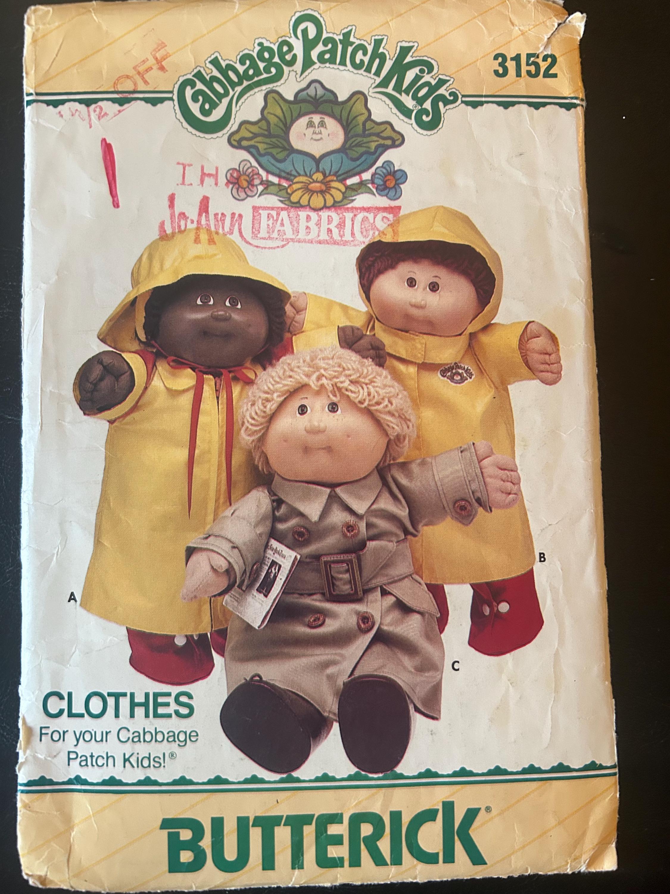 1980's Butterick Cabbage Patch Kids Clothes Patterns-sold SEPERATLY - Etsy