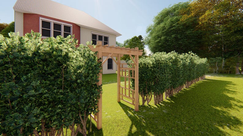Garden Arbor Archway Plans: Climbing Plant Trellis Design (PDF ...