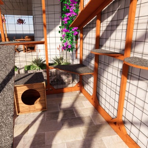 Cat House Plans - Cat Playground - Catio 4×8 - Etsy