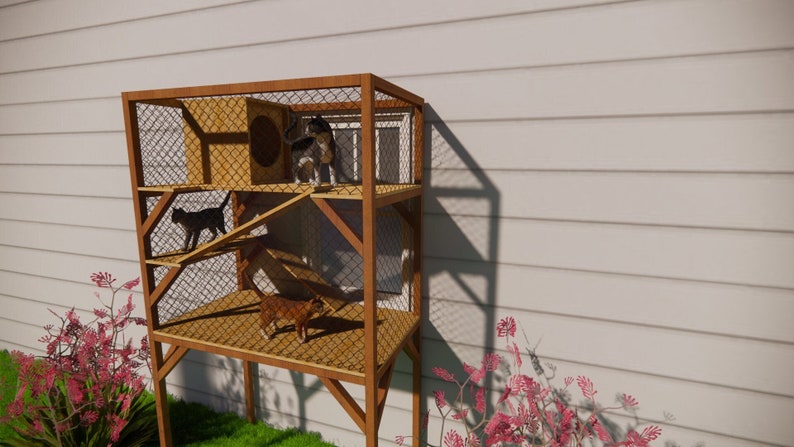 Window Catio Cat House Plans Window Box Catio Plans - Etsy Australia