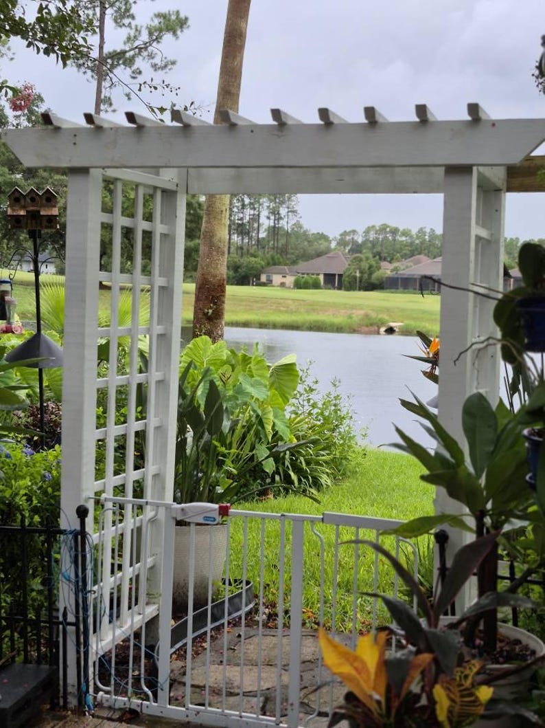 Garden Arbor Plans Diy Trellis Design Pdf Downloadable File Etsy