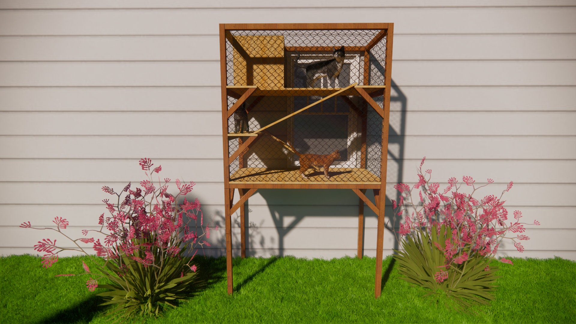 Window Catio Cat House Plans Window Box Catio Plans - Etsy Australia