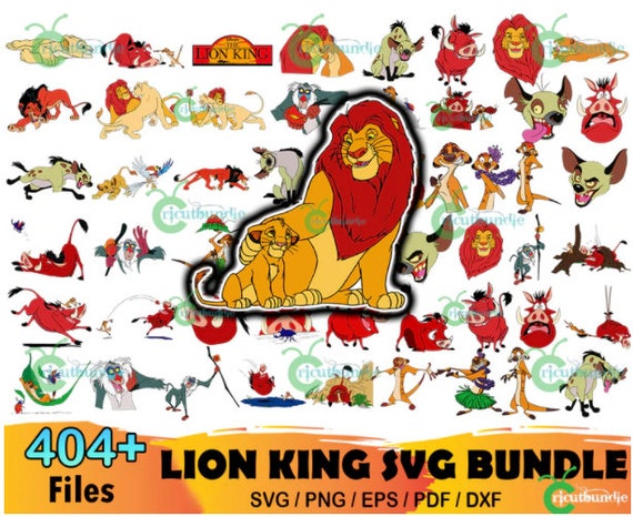 Lion King Svg 150 The Lion King Bundle Svg Lion Cartoon Svg Drawing ...