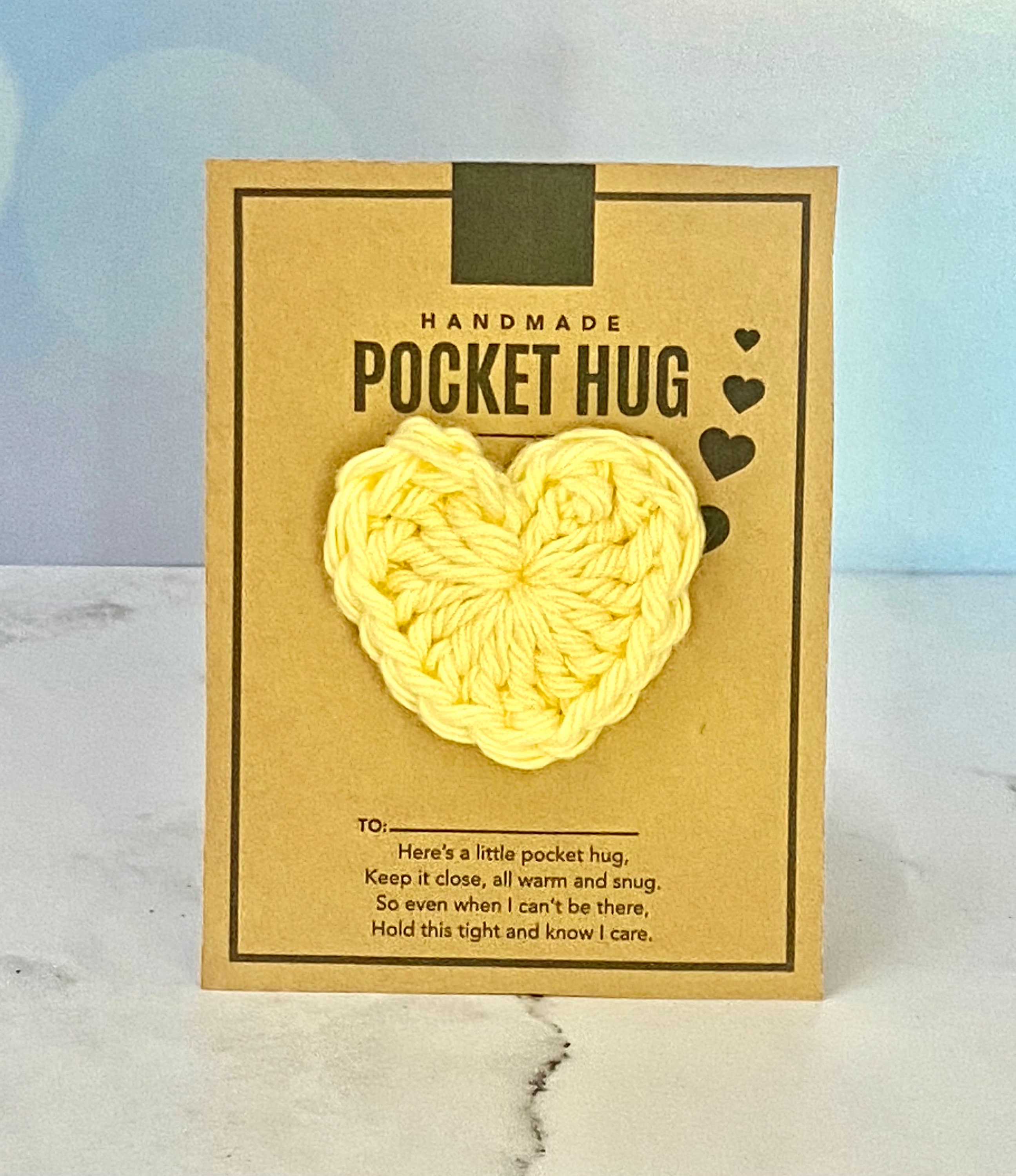 Buttercup Pocket Hugs Crochet-for Friends-mom-teacher-pocket Heart ...