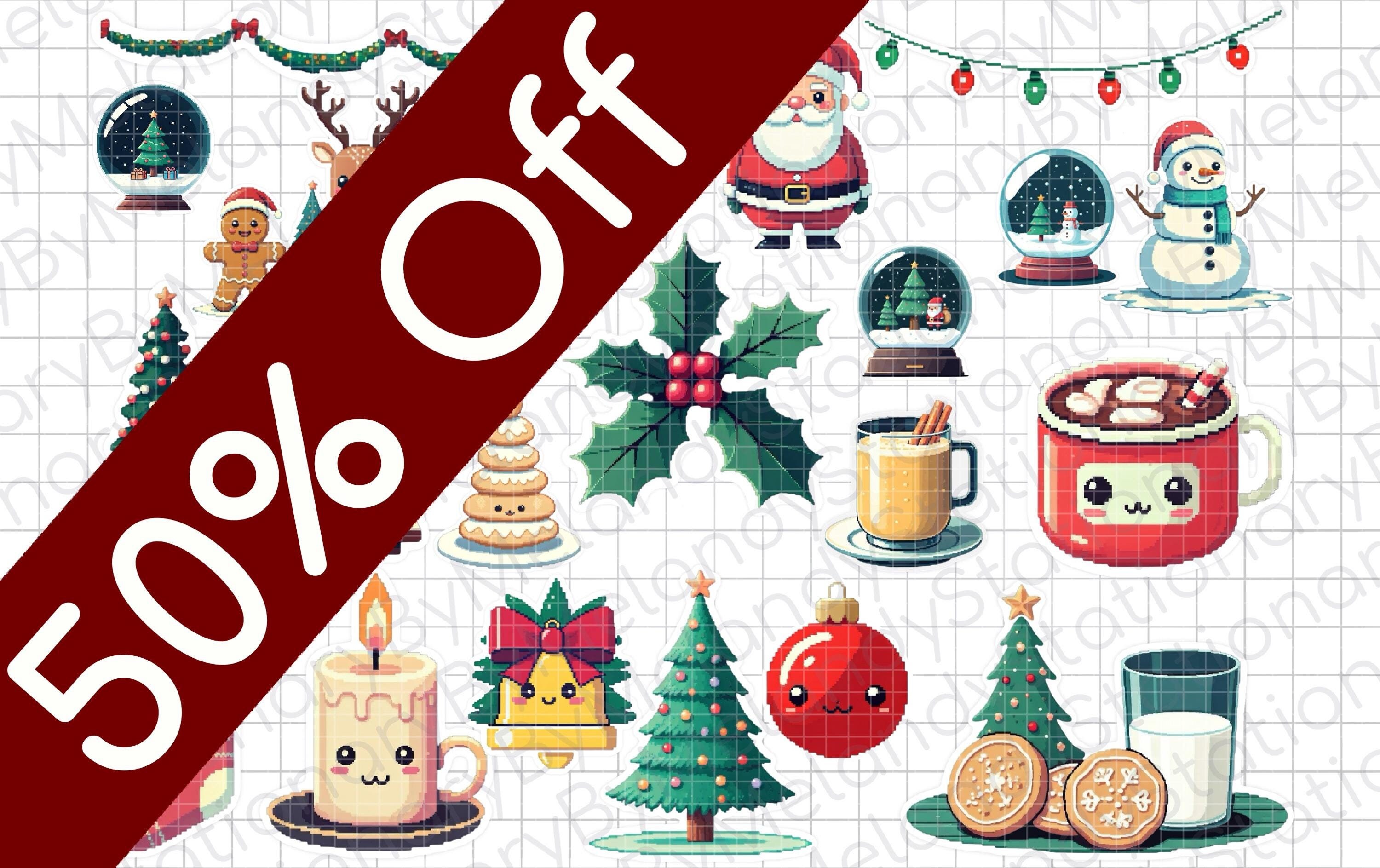 Retro Video Game Themed Christmas Sticker Book Bundle - Digital ...