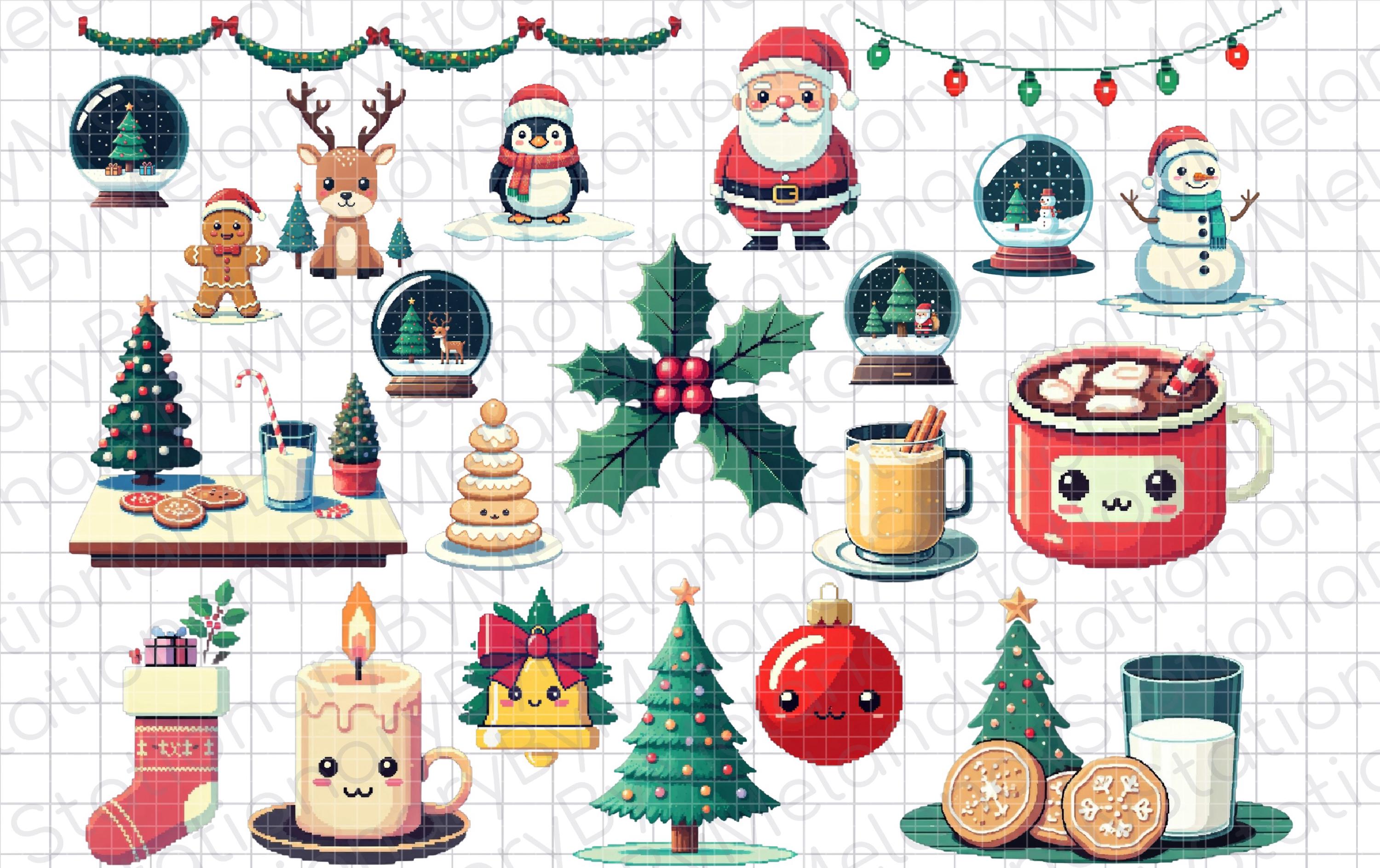 Retro Video Game Themed Christmas Sticker Book Bundle - Digital ...