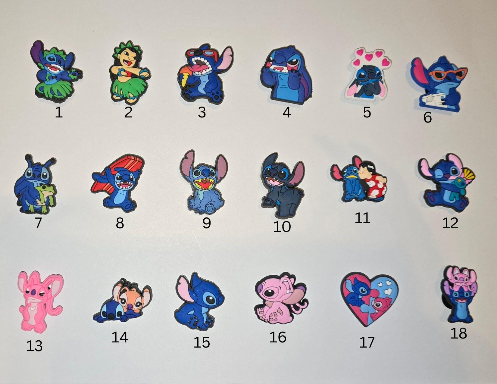 Stitch Shoe Charms Lilo Stitch Characters - Etsy
