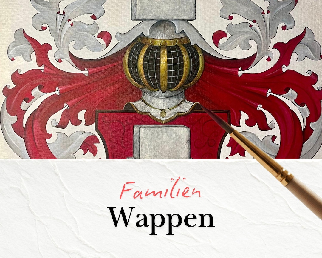 Personalized, Hand-painted Coat of Arms - Custom-made Based on Your ...