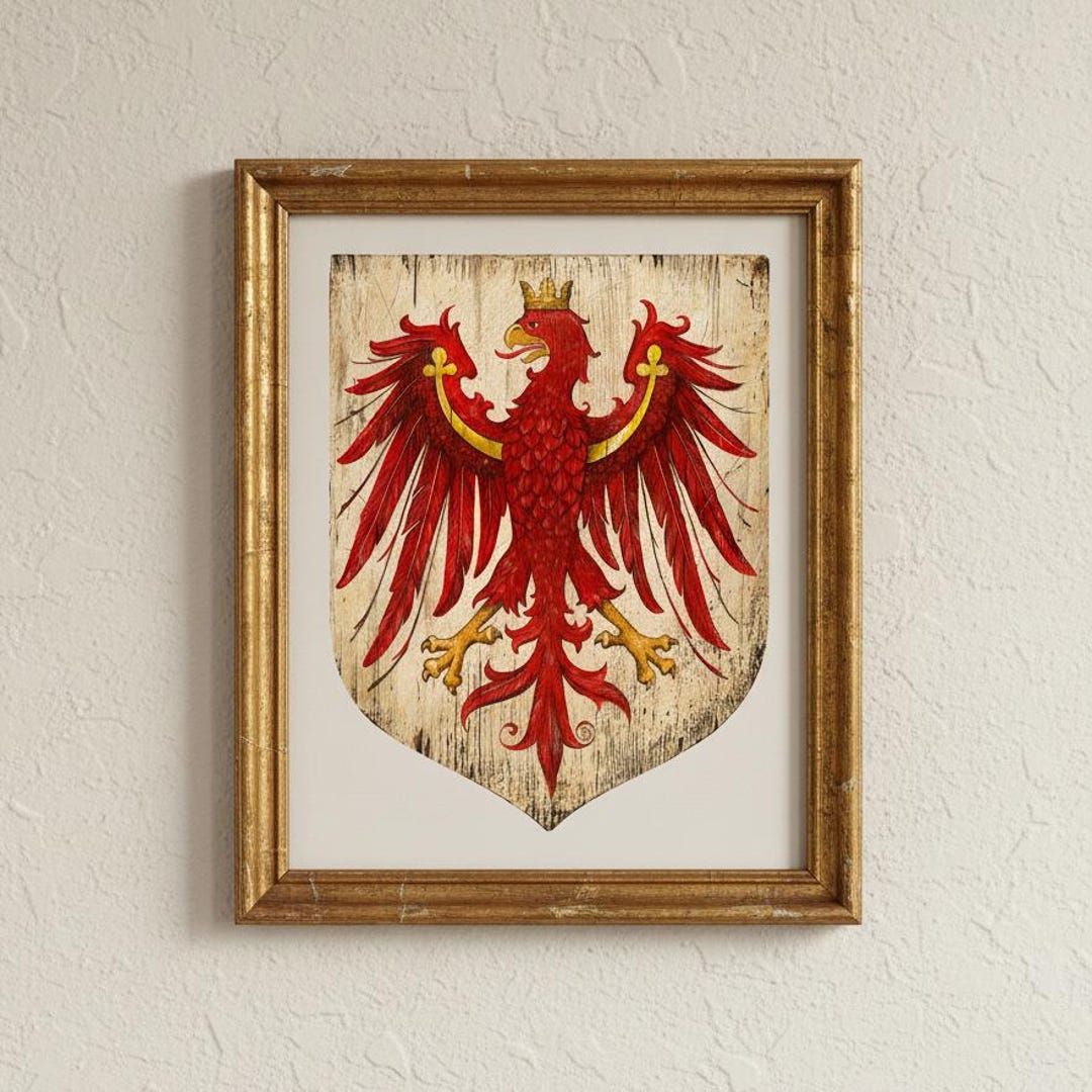 Tyrolean Eagle - Art Print of the Coat of Arms, Original Hand-painted ...