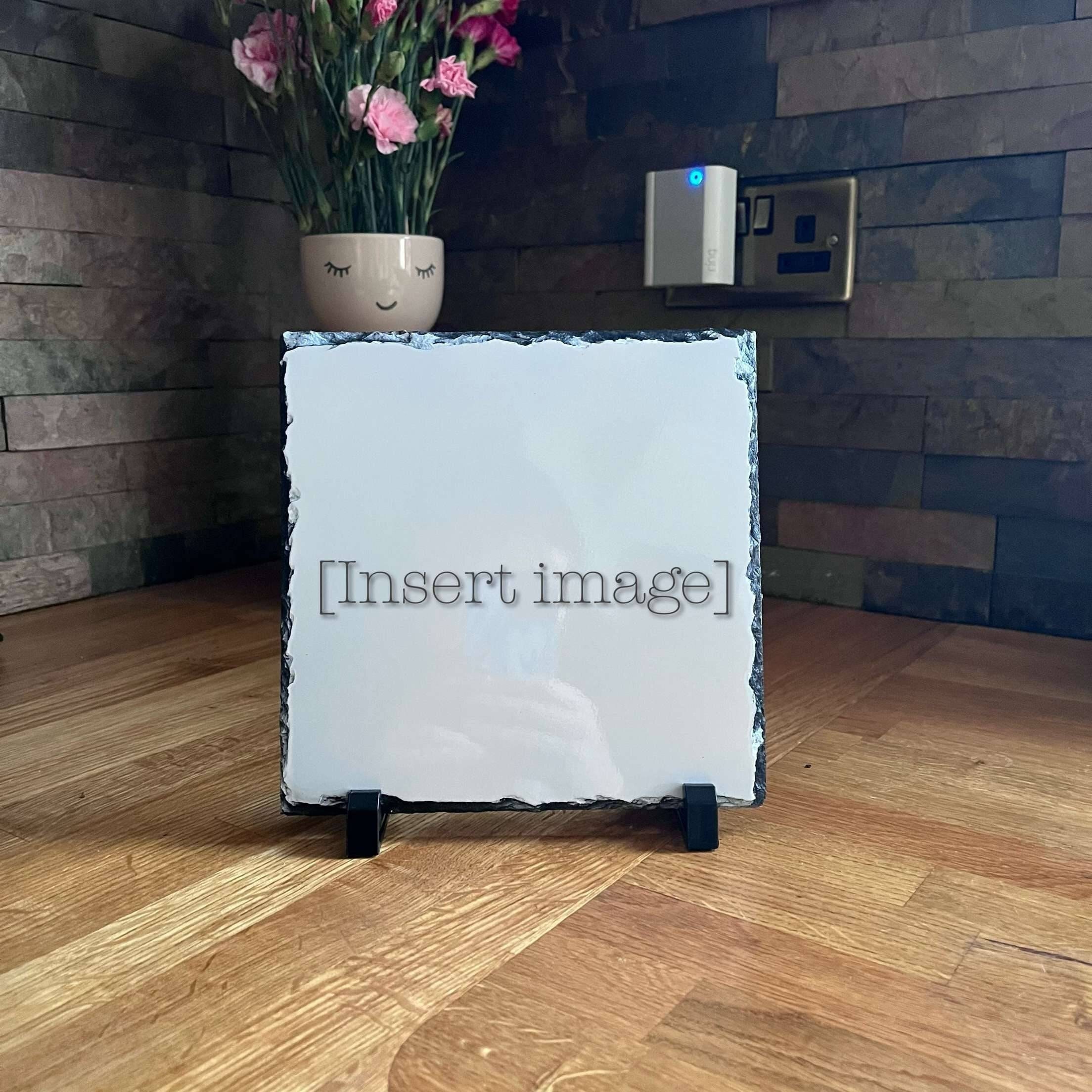 Natural Slate Photo Print 20.7cm X 20.7cm - Etsy UK