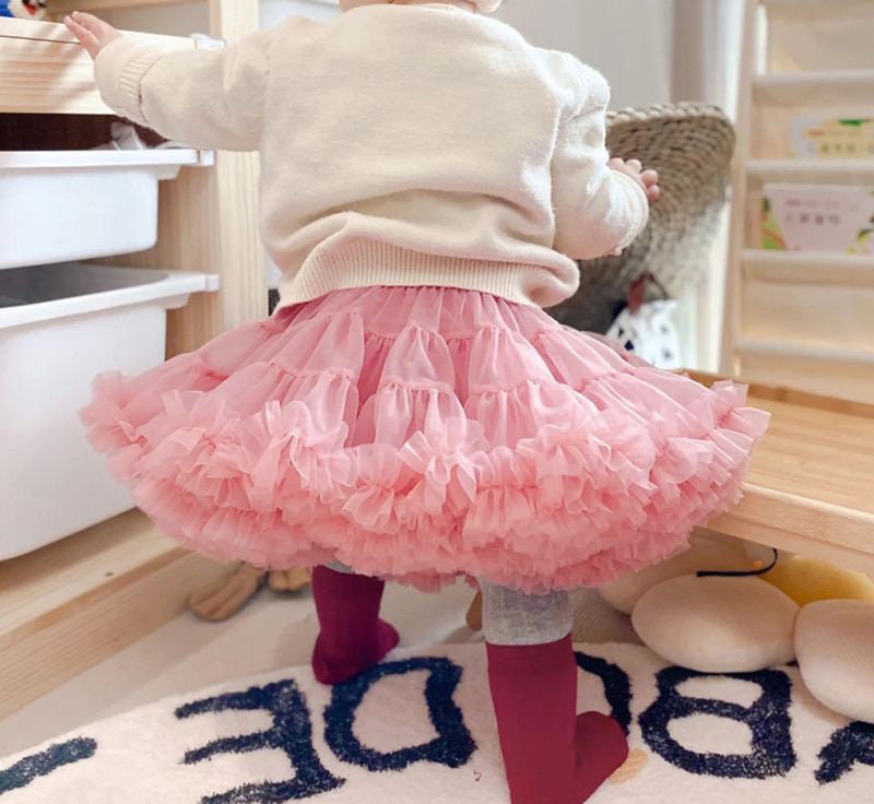 Pink Tulle Girl's Petticoats,princess Girls Petticoat, Girls Party ...