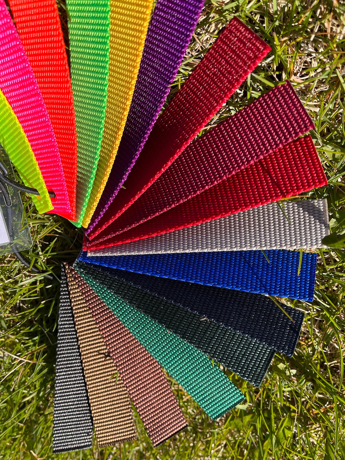 Nylon Webbing by the Yard | 17 Colours | Multiple Widths: 5/8", 3/4", 1 ...