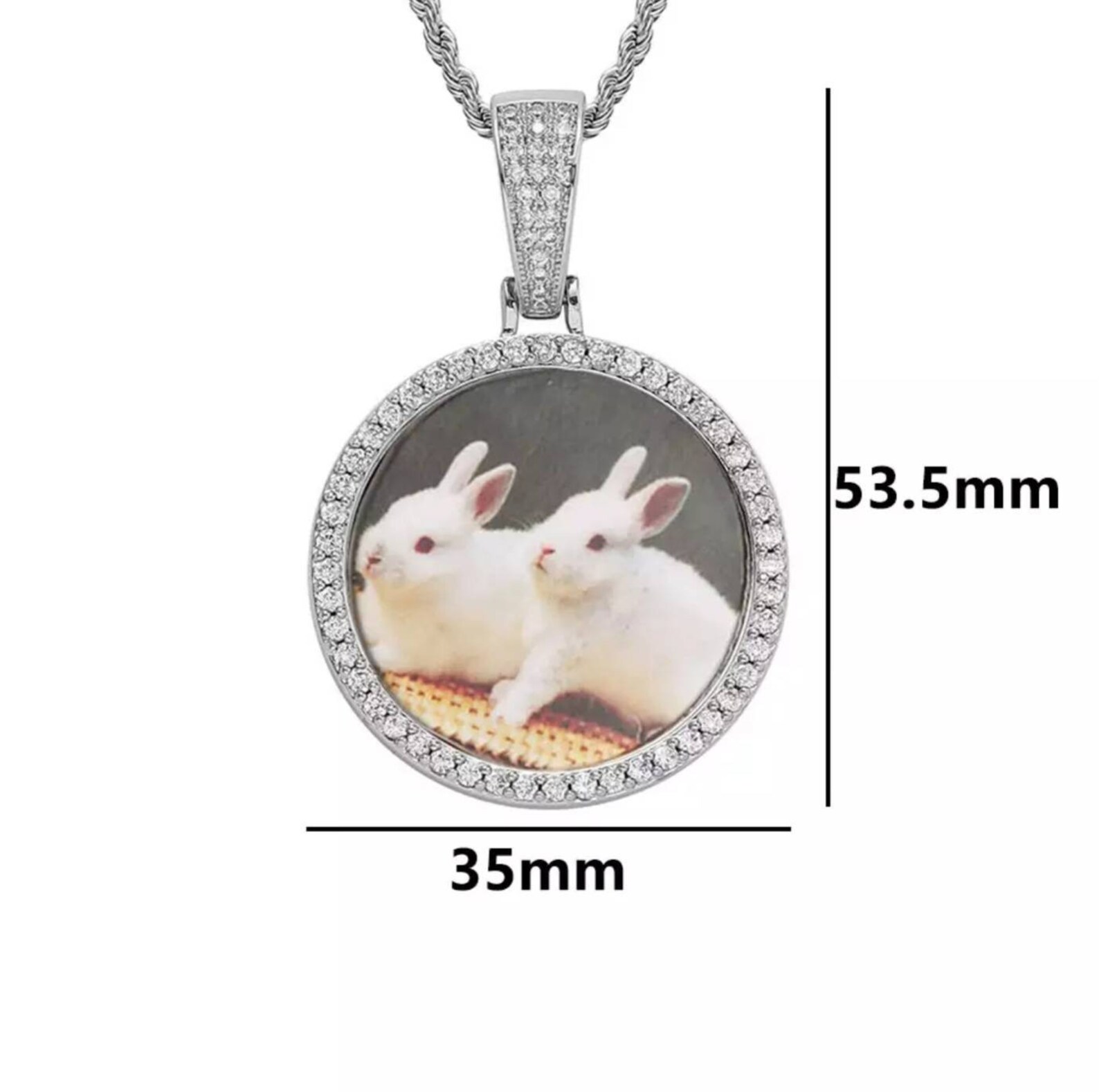 Custom Made Photo Pendant With Free 20" Chain. Personalized Necklace ...