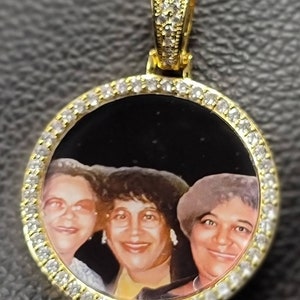 Custom Made Photo Pendant With Free 20" Chain. Personalized Necklace ...