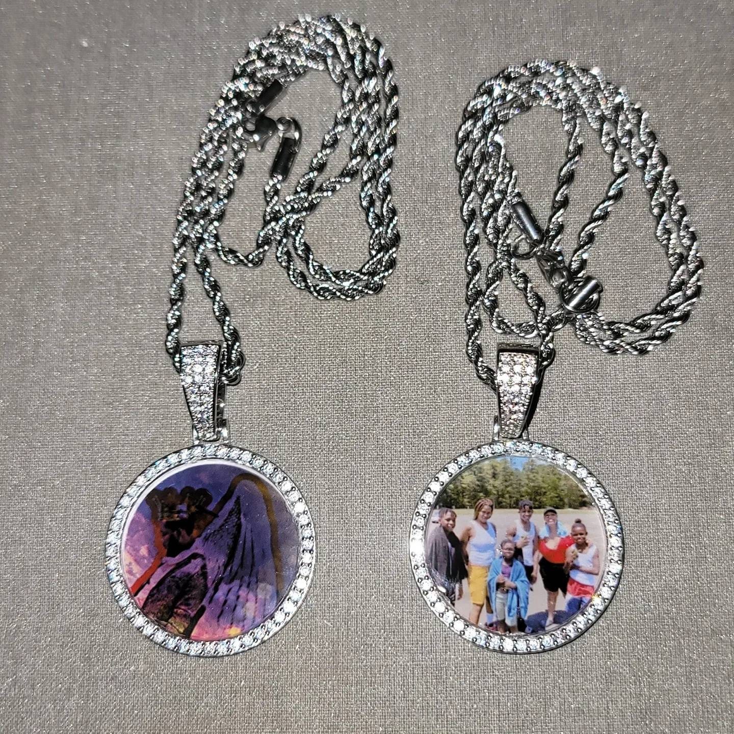 Custom Made Photo Pendant With Free 20" Chain. Personalized Necklace ...