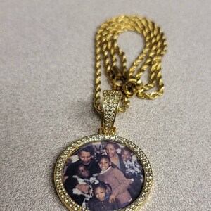 Custom Made Photo Pendant With Free 20" Chain. Personalized Necklace ...