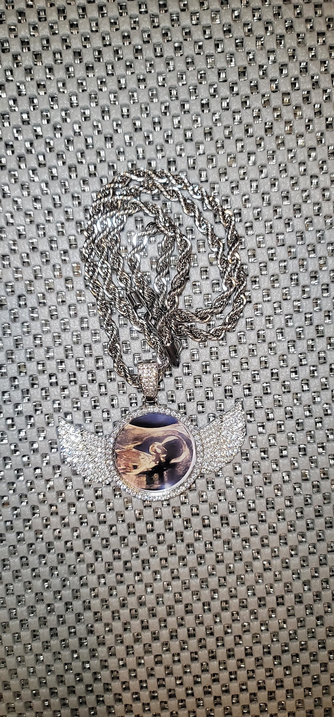 Custom Made Angel Photo Pendant His or Hers, With Free 20" Chain ...