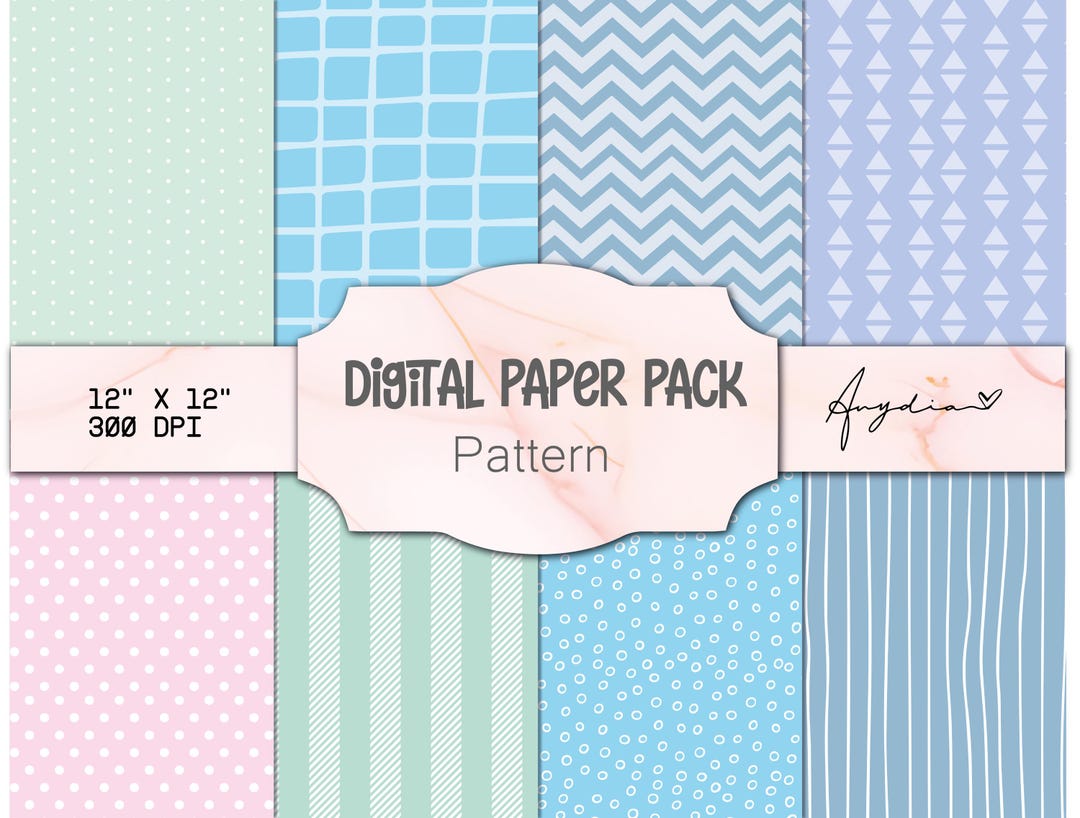 Digital Paper Pack: Pattern - Etsy