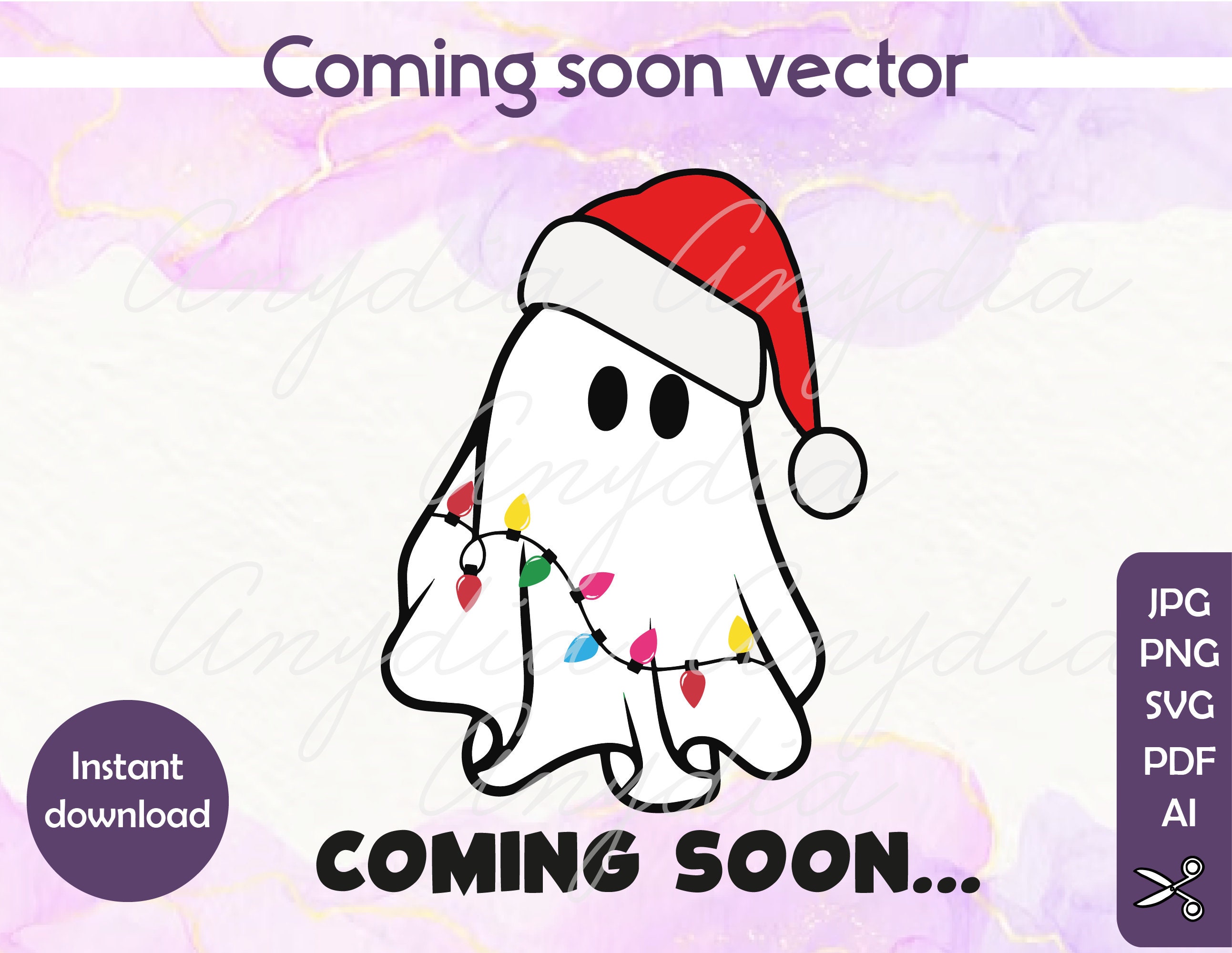 Comign Soon Vector Svg | Pdf | Ai | Png |jpg - Ghost - Etsy