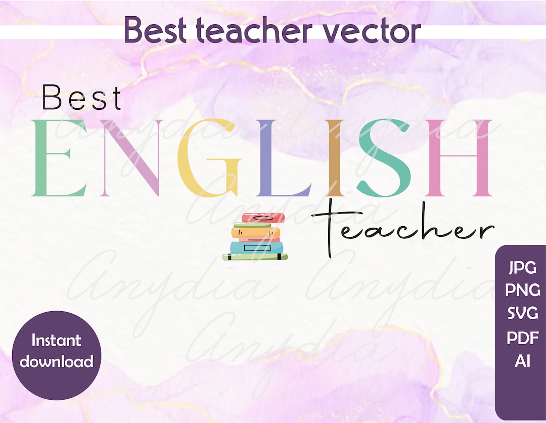 Best Teacher Vector Svg Pdf Png Jpg Ai - Etsy