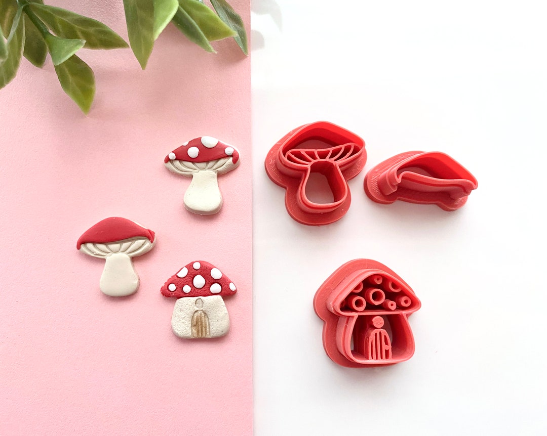 Mushroom Polymer Clay Cutters | Mushroom House Cutters | Fall Clay ...