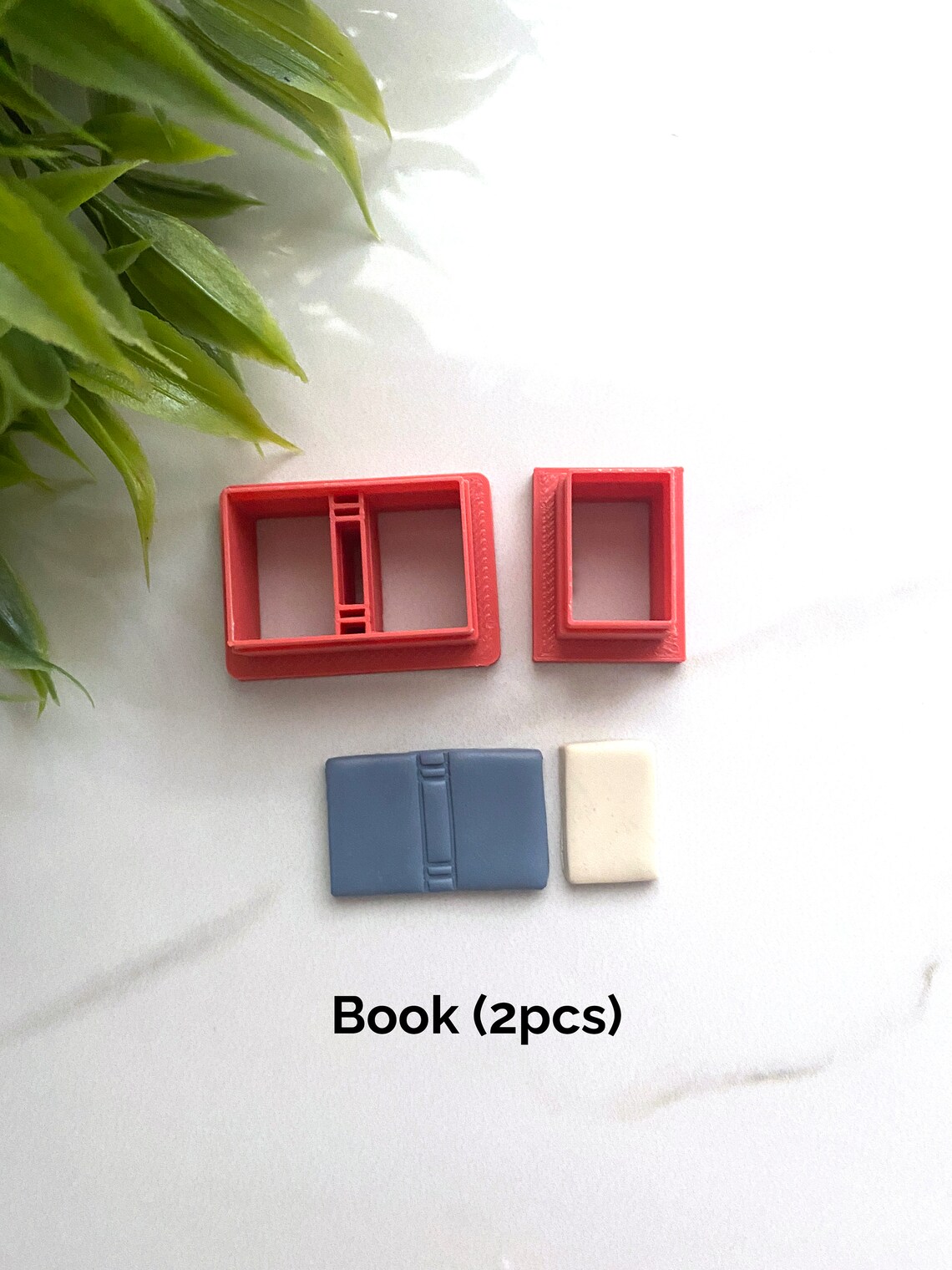 3D Book Dangle Polymer Clay Cutters: Open Book, Pages, and School ...