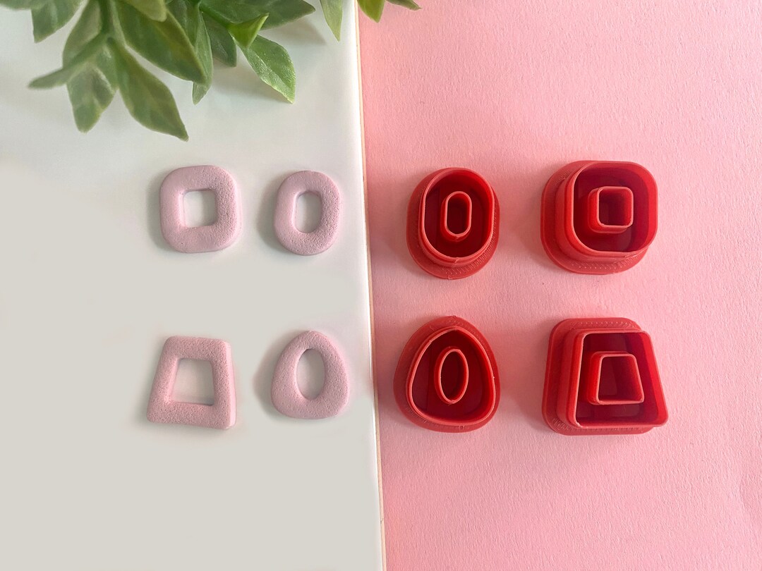 Geometric Polymer Clay Cutters (part 1): Curve Shapes With Holes for ...