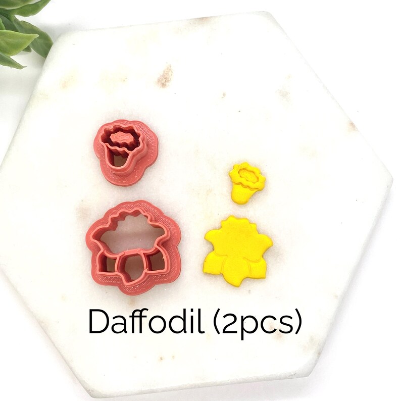 Flowers Set Part 3 Polymer Clay Cutters | Poppy Flower | Daffodil ...